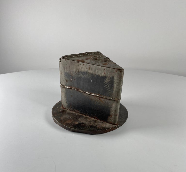 Pop Art Metal Slice of Cake Sculpture For Sale at 1stDibs