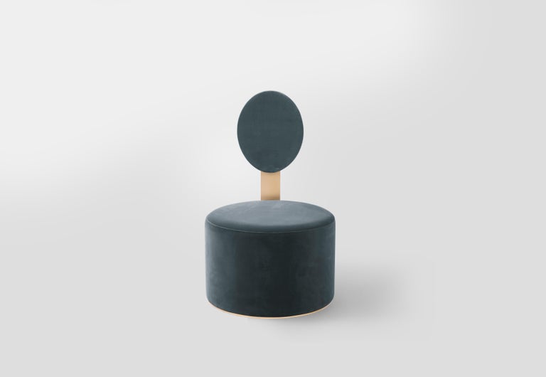 "Pop" Chair 'Velvet and Brass' by Artefatto Design Studio x Secolo For ...