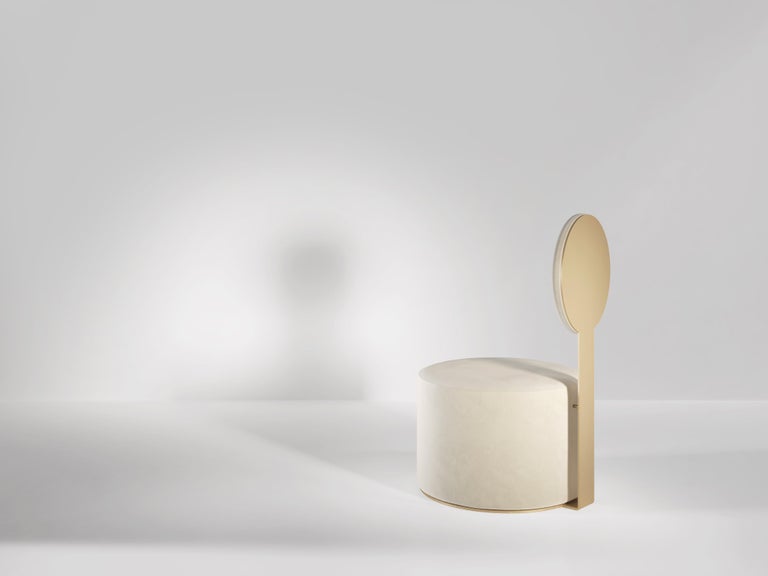 POP Contemporary Chair in Fabric and Metal For Sale at 1stDibs