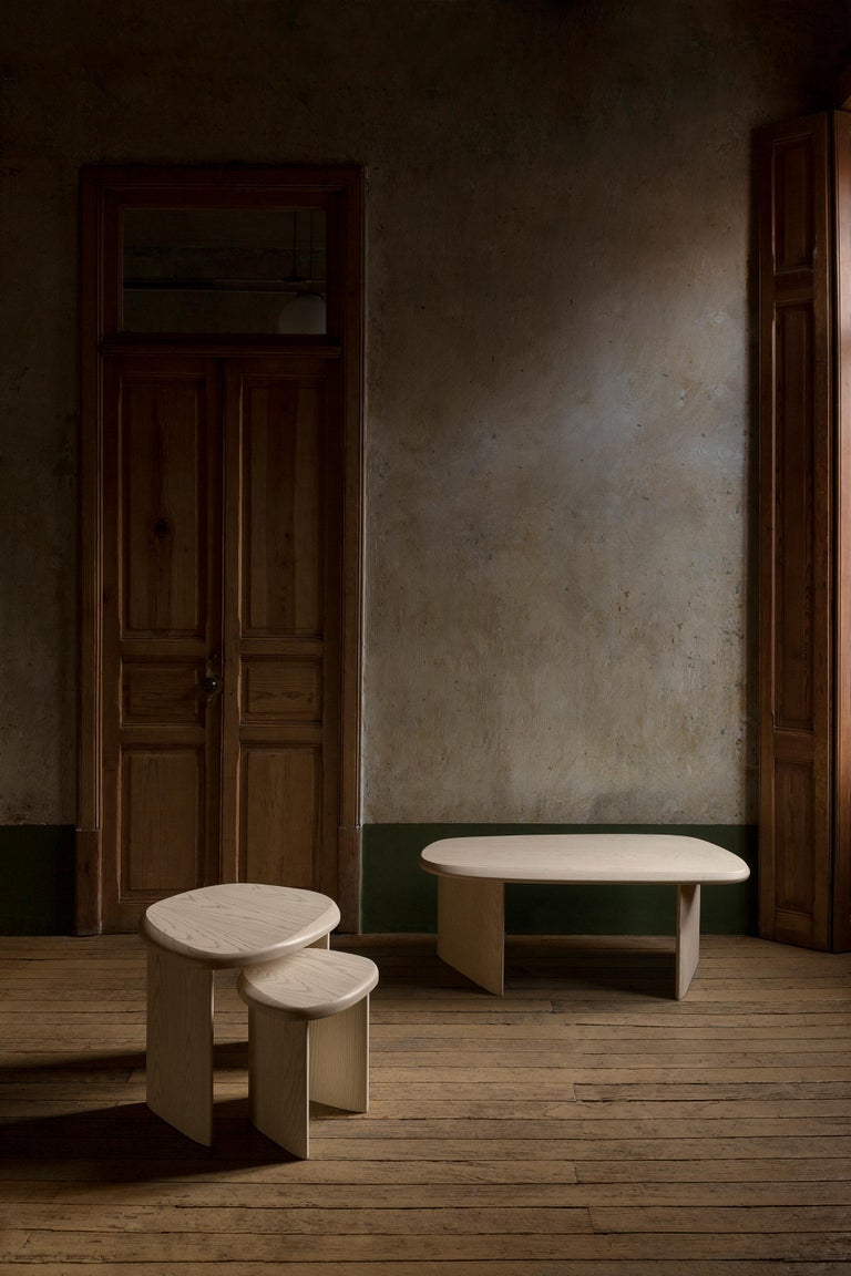 Duna Nest Table, Side Table, Bedside Table in Solid Poplar Wood by Joel ...
