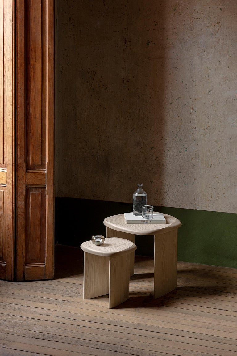 Duna Nest Table, Side Table, Bedside Table in Solid Poplar Wood by Joel ...