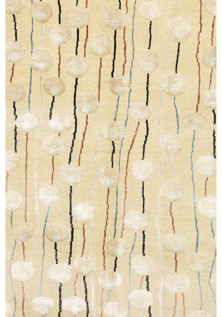 Orley Shabahang "Poppies" Art Deco Persian Rug, 10x14 For Sale at 1stDibs