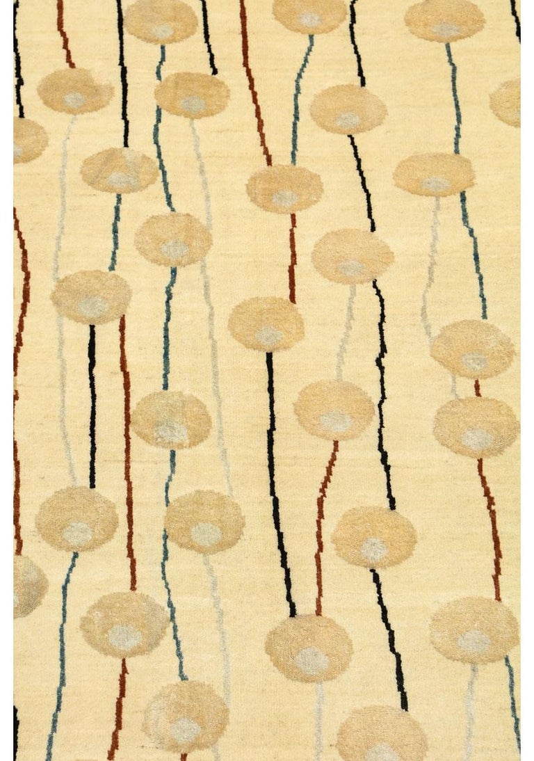 Orley Shabahang "Poppies" Art Deco Persian Rug, 10x14 For Sale at 1stDibs