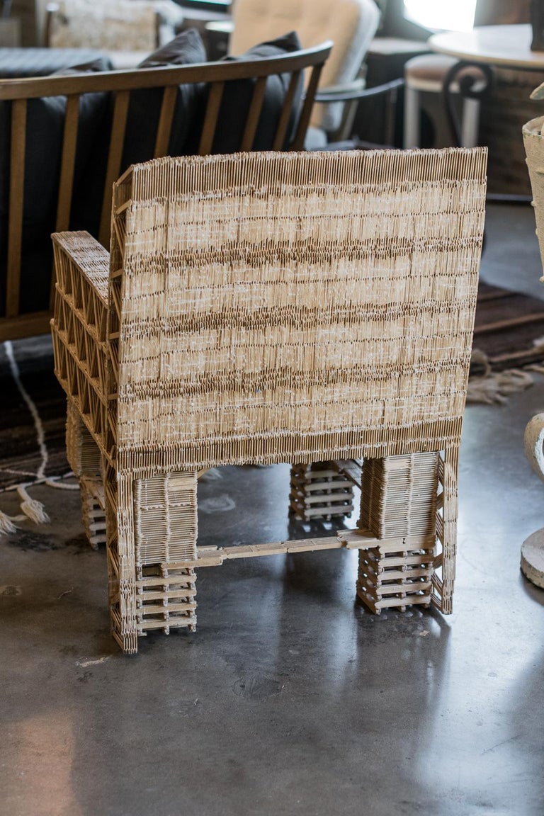 Popsicle Stick Tramp Art Chair at 1stDibs