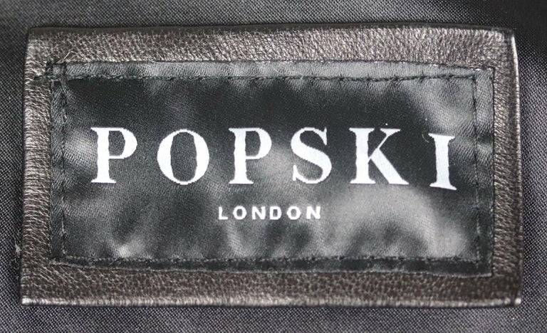 Popski London Aspen Fur Trimmed Metallic Quilted Shell Jacket at 1stDibs