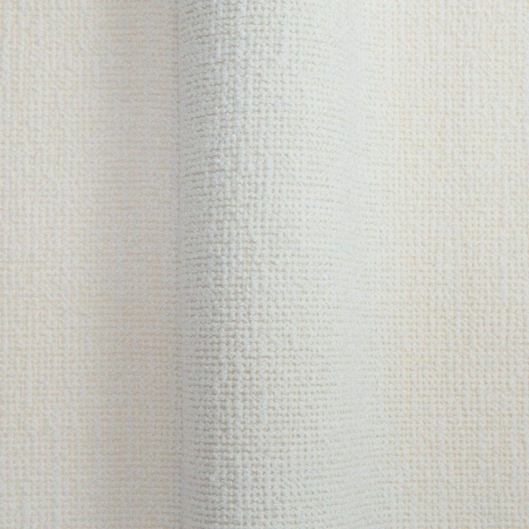 Popus Editions Giovanna 3 Seater Sofa in Ivory Megeve Fabric with Knit ...