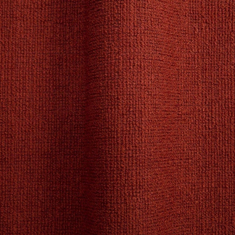 Popus Editions Giovanna 4 Seater Sofa in Rust Megeve Fabric with Knit ...