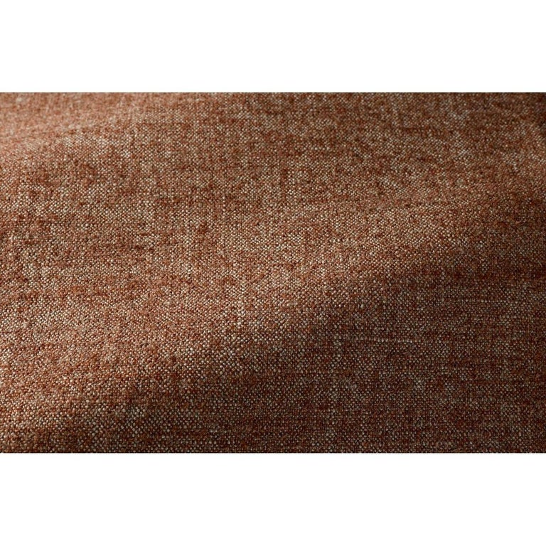 Popus Editions Giovanna 4 Seater Sofa in Terracotta London Linen Fabric ...