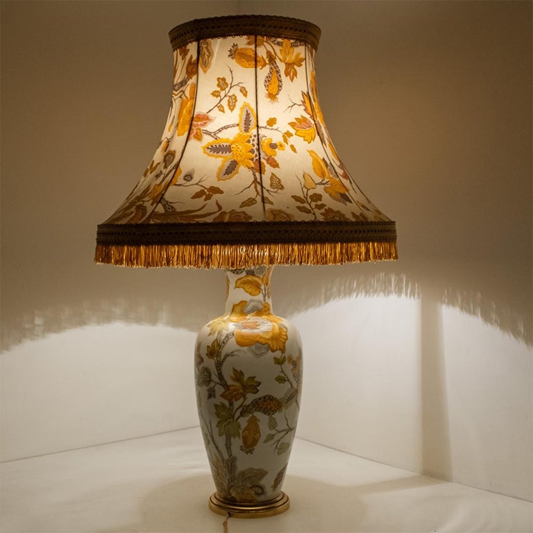 Porcelain and Gilt Brass Table Lamp by Porcelaine De Paris, France ...
