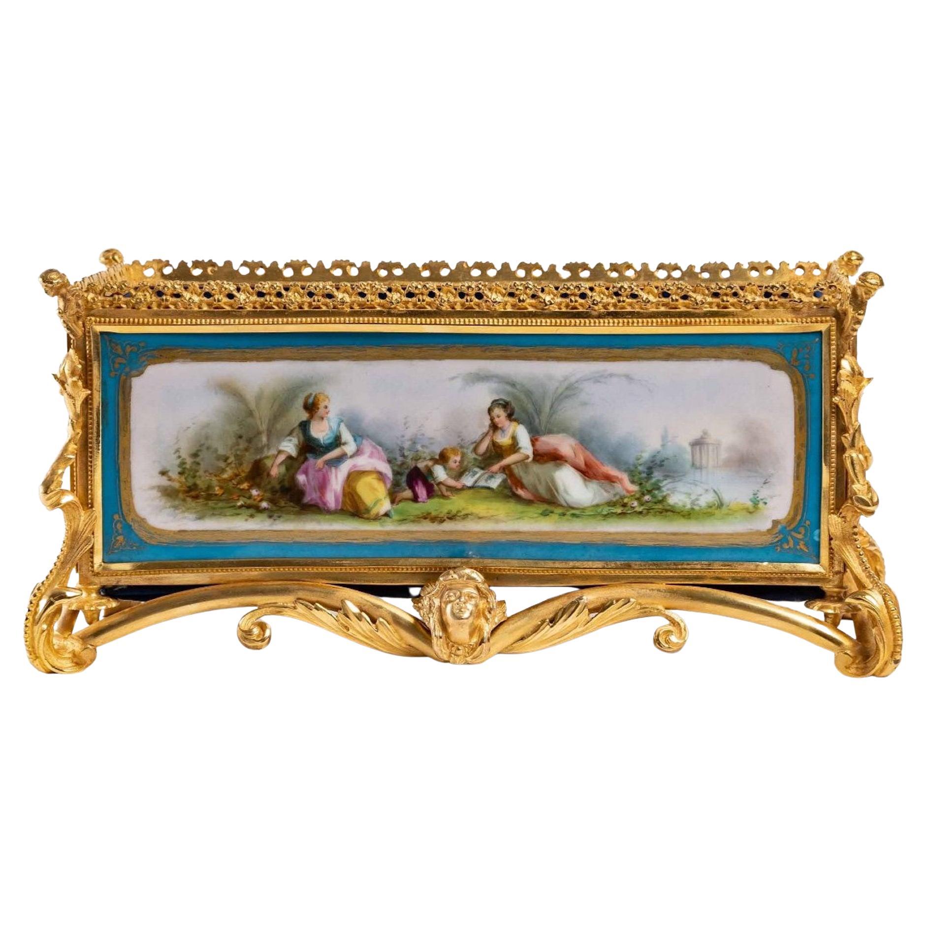 English 19th Century Samuel Alcock Hand-Painted Porcelain Scenic Cup ...