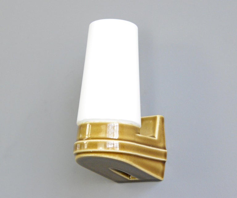 Porcelain Bathroom Light by Sigvard Bernadotte for Ifo, circa 1960s For ...