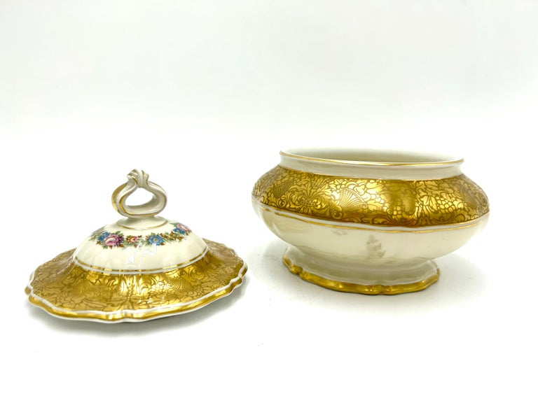 Porcelain Box, Rosenthal Chippendale, Germany, 1949 For Sale at 1stDibs