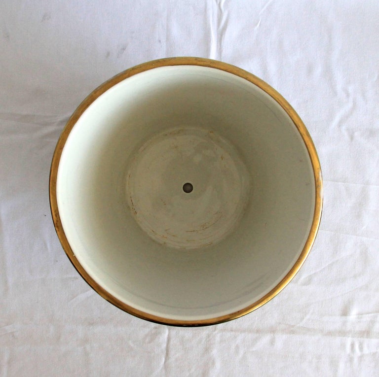 Porcelain Cachepot by KPM Art Nouveau Hand Painted, circa 1900 at 1stDibs