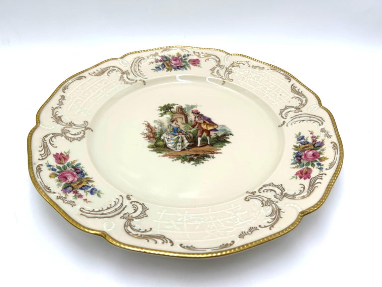 Porcelain Cake Plate, Rosenthal Sanssouci, Germany, 1946 at 1stDibs