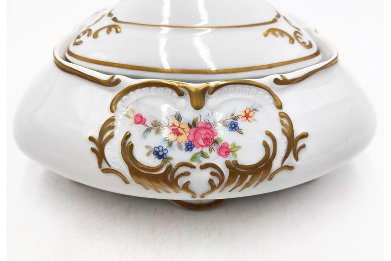 Porcelain Caket Box, Poland, 1960s For Sale at 1stDibs