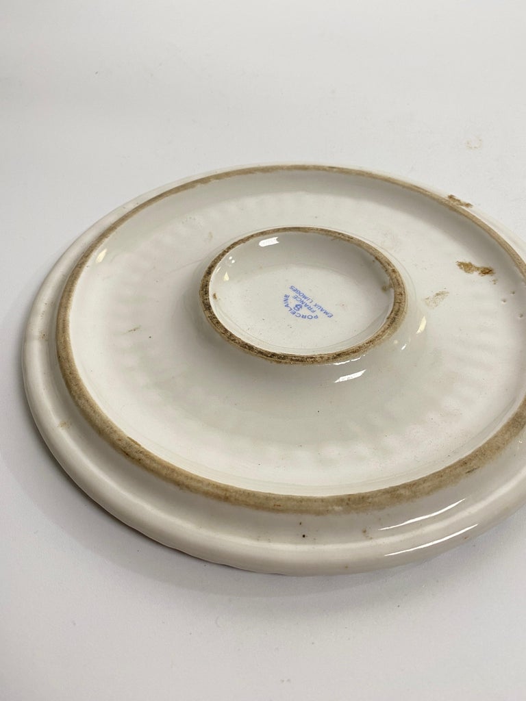 Porcelain Center Table or Trivet, in Limoges Cèramic, Made in France ...