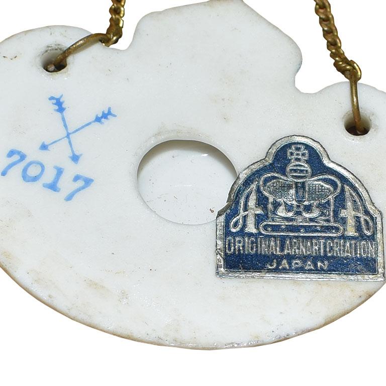 Porcelain Ceramic Antique Hand Painted Liquor Rye Bottle Tag For Sale ...