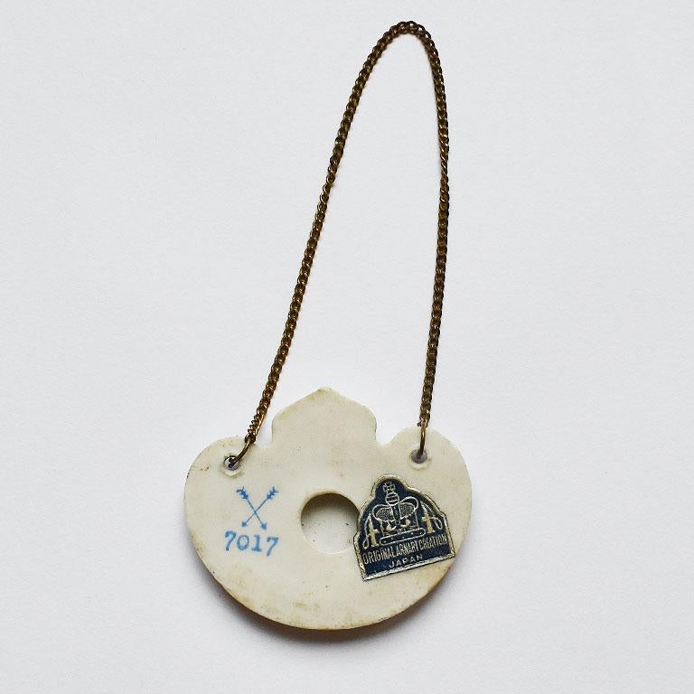 Porcelain Ceramic Antique Hand Painted Liquor Rye Bottle Tag For Sale ...