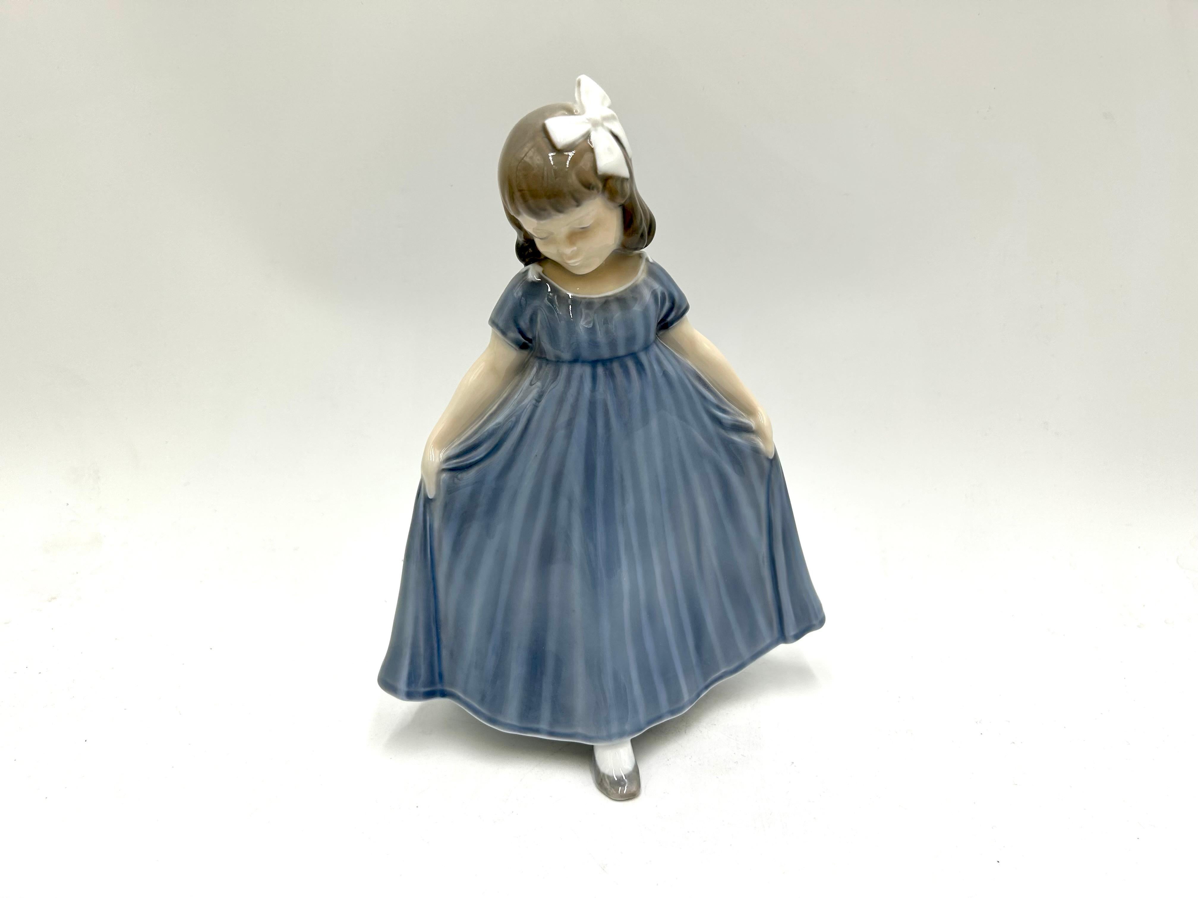 Porcelain Figurine "Dancing Girl", Royal Copenhagen, Denmark, 1950s For ...