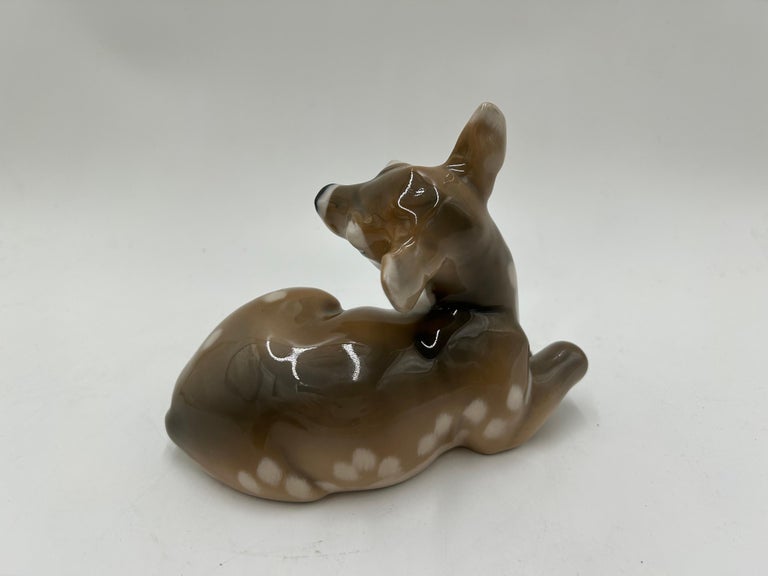 Porcelain Figurine "Deer", Royal Copenhagen, Denmark, 1960-1970s For ...