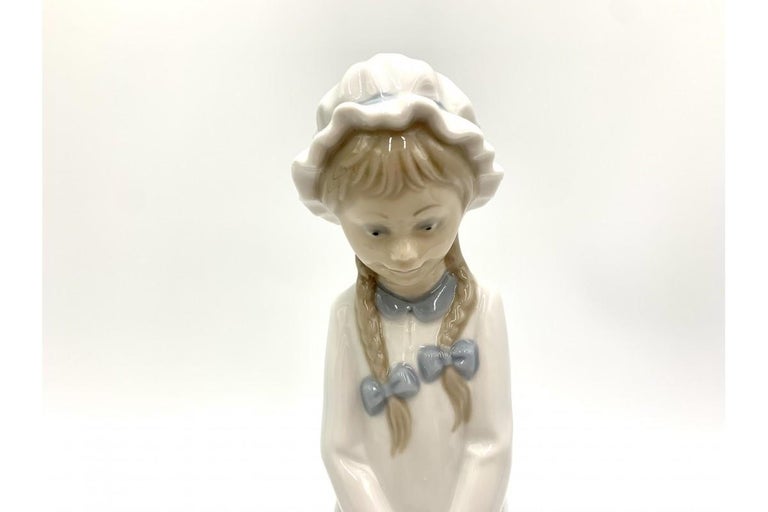 Porcelain Figurine of a Girl with Braids, Zaphir Lladro, Spain, 1970s ...