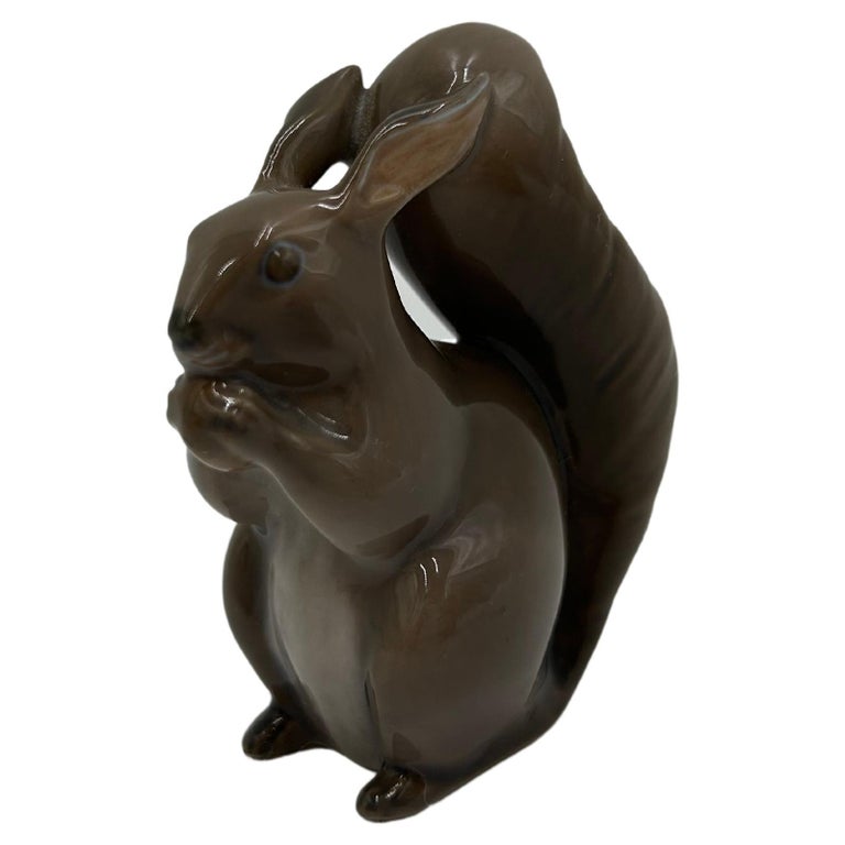 Porcelain Figurine "Squirrel", Royal Copenhagen, Denmark, 1960s For ...