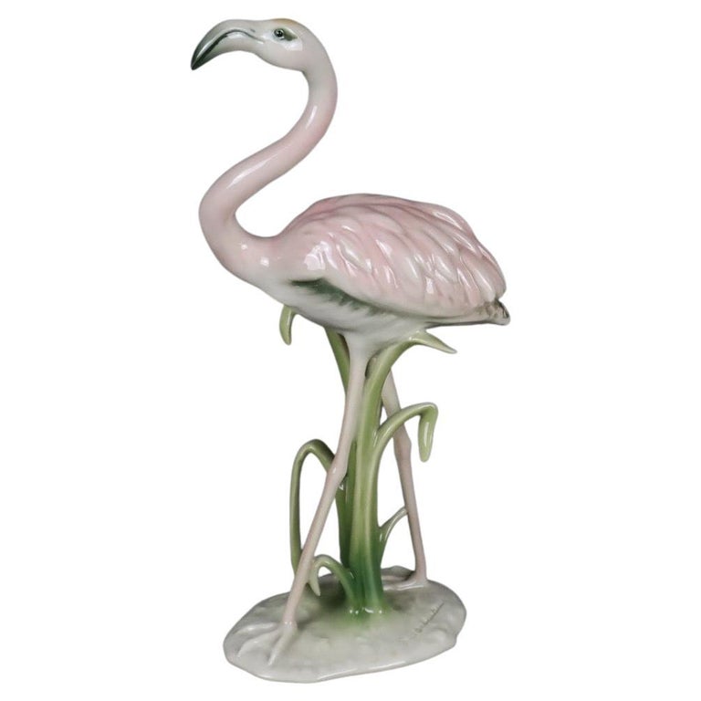 Porcelain „ Flamingo“ by G. Bochmann for AK &Kaiser, West Germany ...