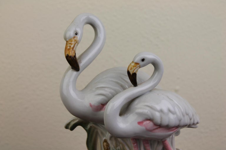 Porcelain Flamingo Perfume Lamp, 1930s, Germany at 1stDibs