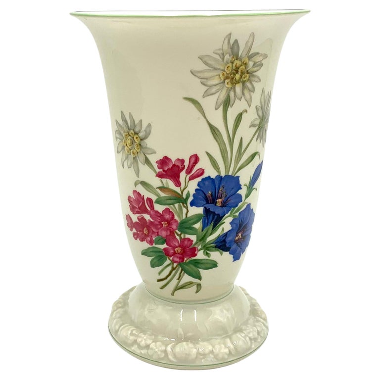 Porcelain Flower Vase, H and Co. Selb Bavaria Heinrich, Germany, 1960s ...