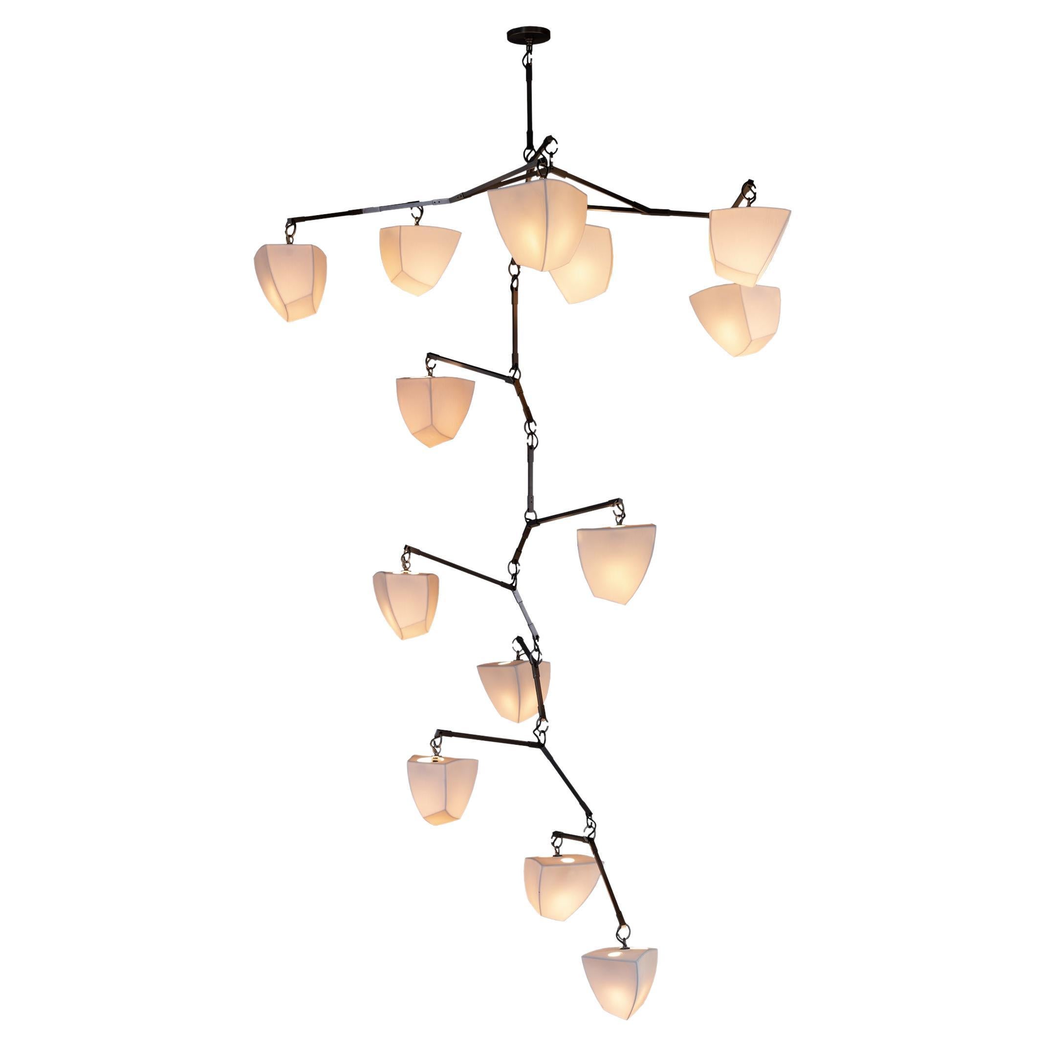 Porcelain Galaxy 12: Mobile Chandelier, handmade by Andrea Claire ...