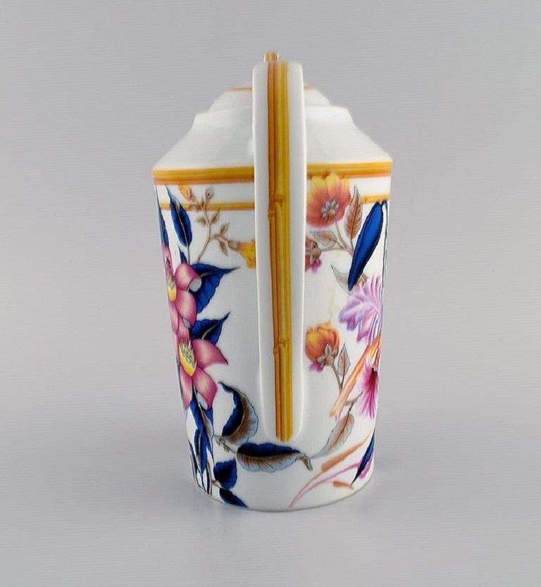 Porcelain of Paris, "Tropical Aurore", Porcelain Coffee Pot, 1980s For ...