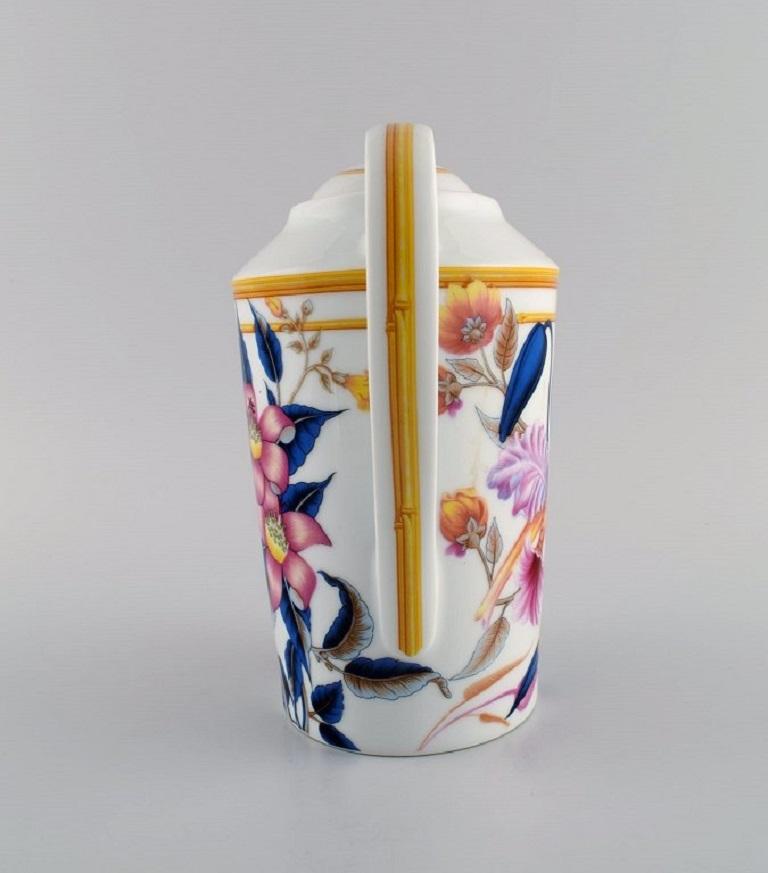 Porcelain of Paris, "Tropical Aurore", Porcelain Coffee Pot, 1980s For ...
