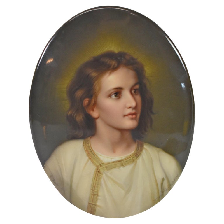 Porcelain Painting "The Boy Jesus in the Temple" by R. Dietrich For ...