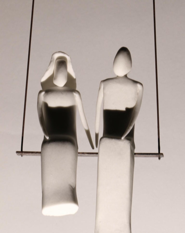 Porcelain Sculpture Table Lamp "Projecting Ourselves", France For Sale ...