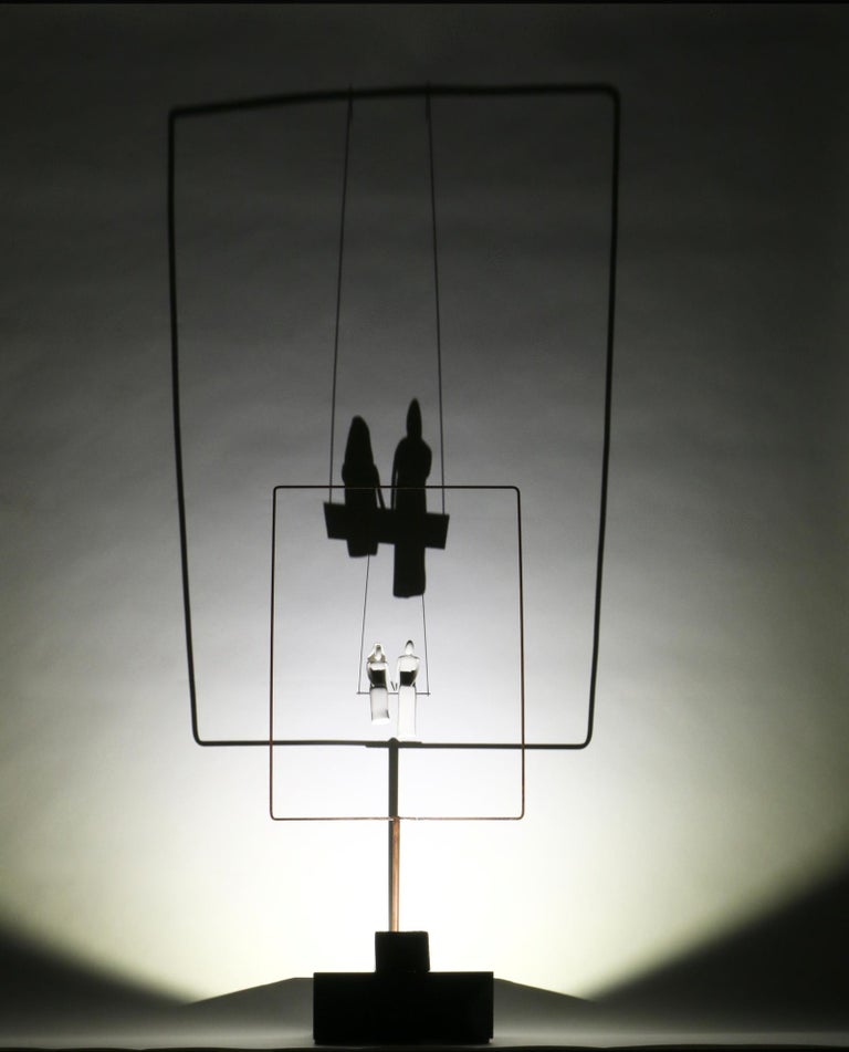 Porcelain Sculpture Table Lamp "Projecting Ourselves", France For Sale ...