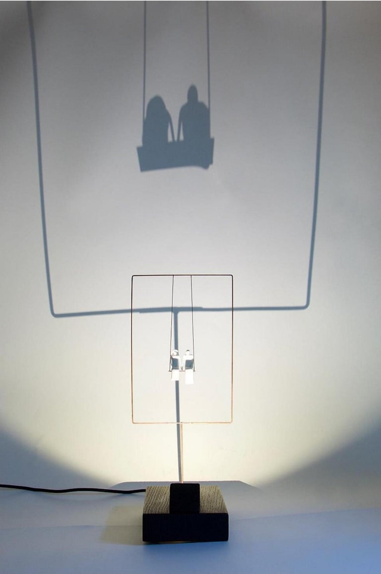 Porcelain Sculpture Table Lamp "Projecting Ourselves", France For Sale ...