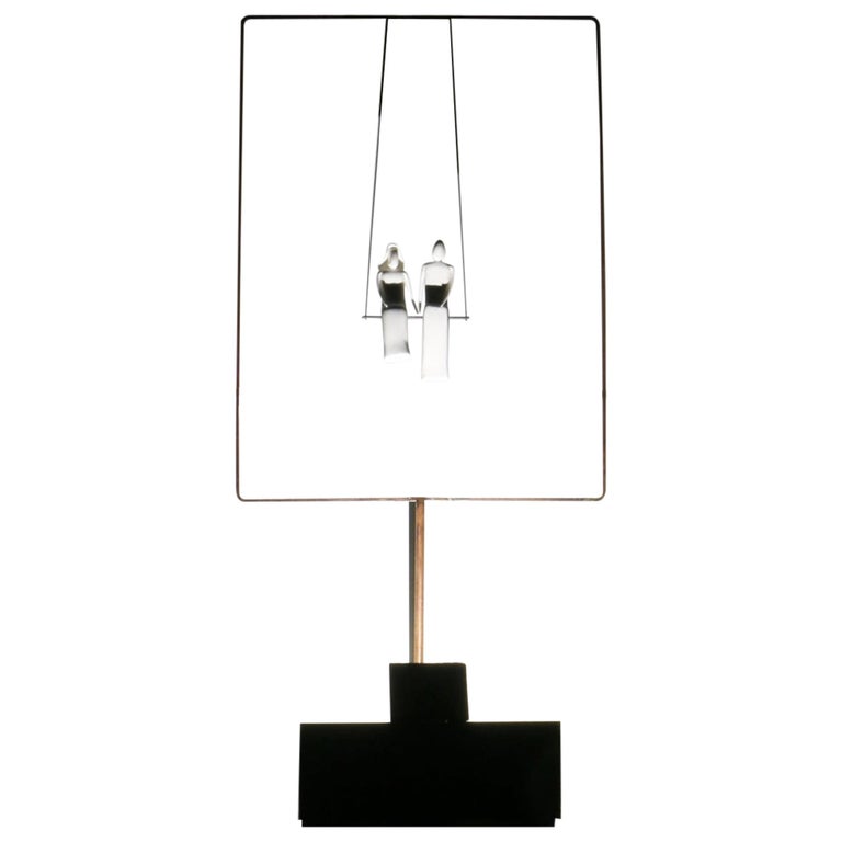 Porcelain Sculpture Table Lamp "Projecting Ourselves", France For Sale ...