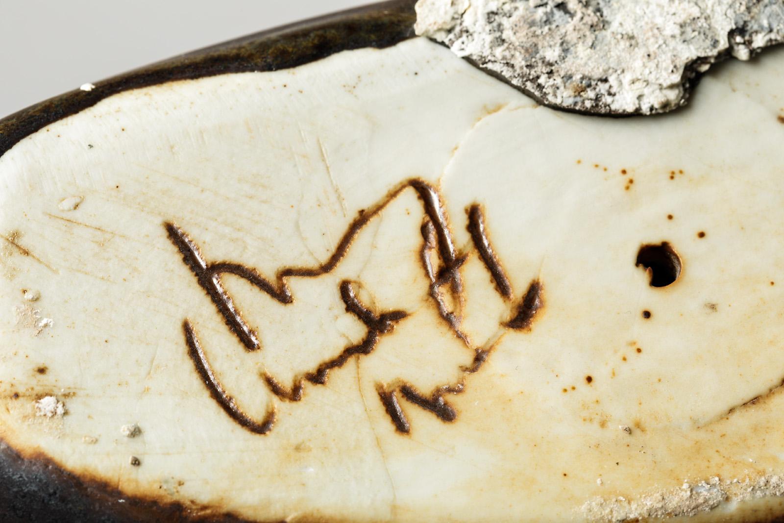 Porcelain Sculpture with Black- Brown Glaze Decoration by Tim Orr ...