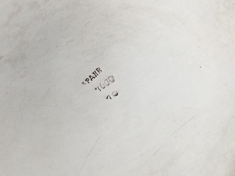 Porcelain Vase Flowers Silver Overlay Friedrich Wilhelm Spahr, 1930s ...