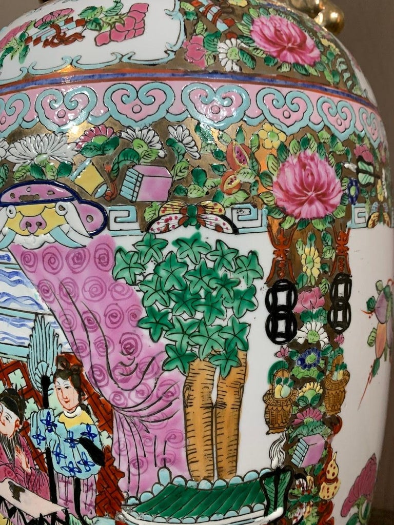 Porcelain Vase of Canton Early 20th Century For Sale at 1stDibs