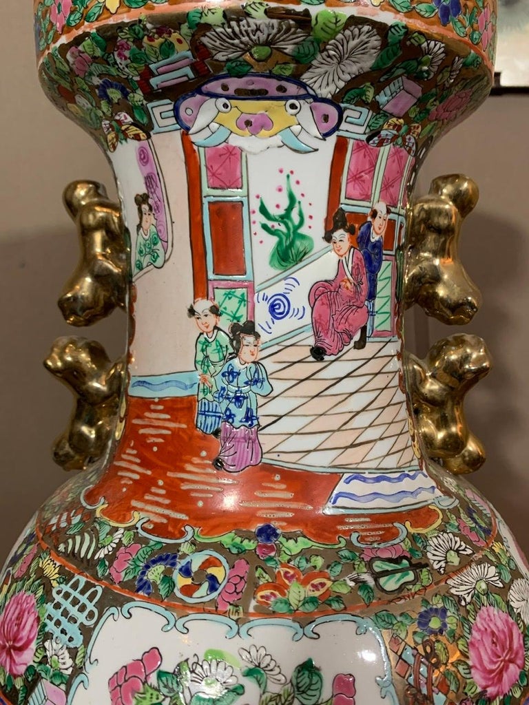 Porcelain Vase of Canton Early 20th Century For Sale at 1stDibs