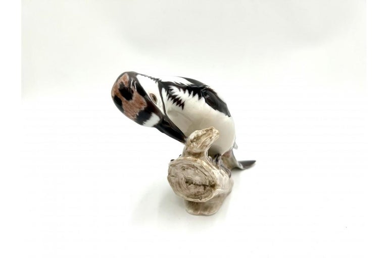 Porcelain Woodpecker Figurine, Bing and Grondahl, Denmark, 1970s/1980s ...