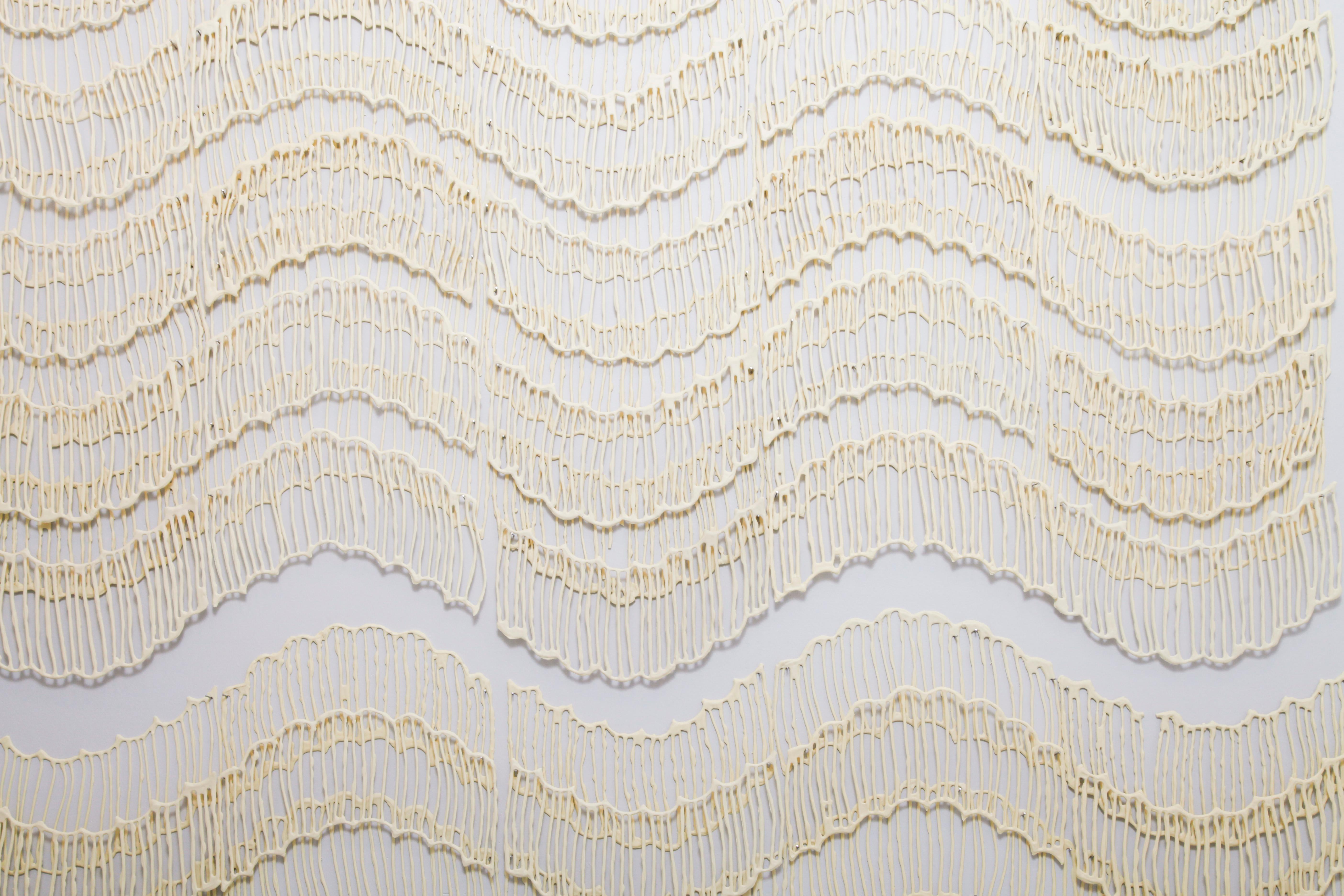 Porcelain Yellow Lace by Lea Nordstrøm For Sale at 1stDibs