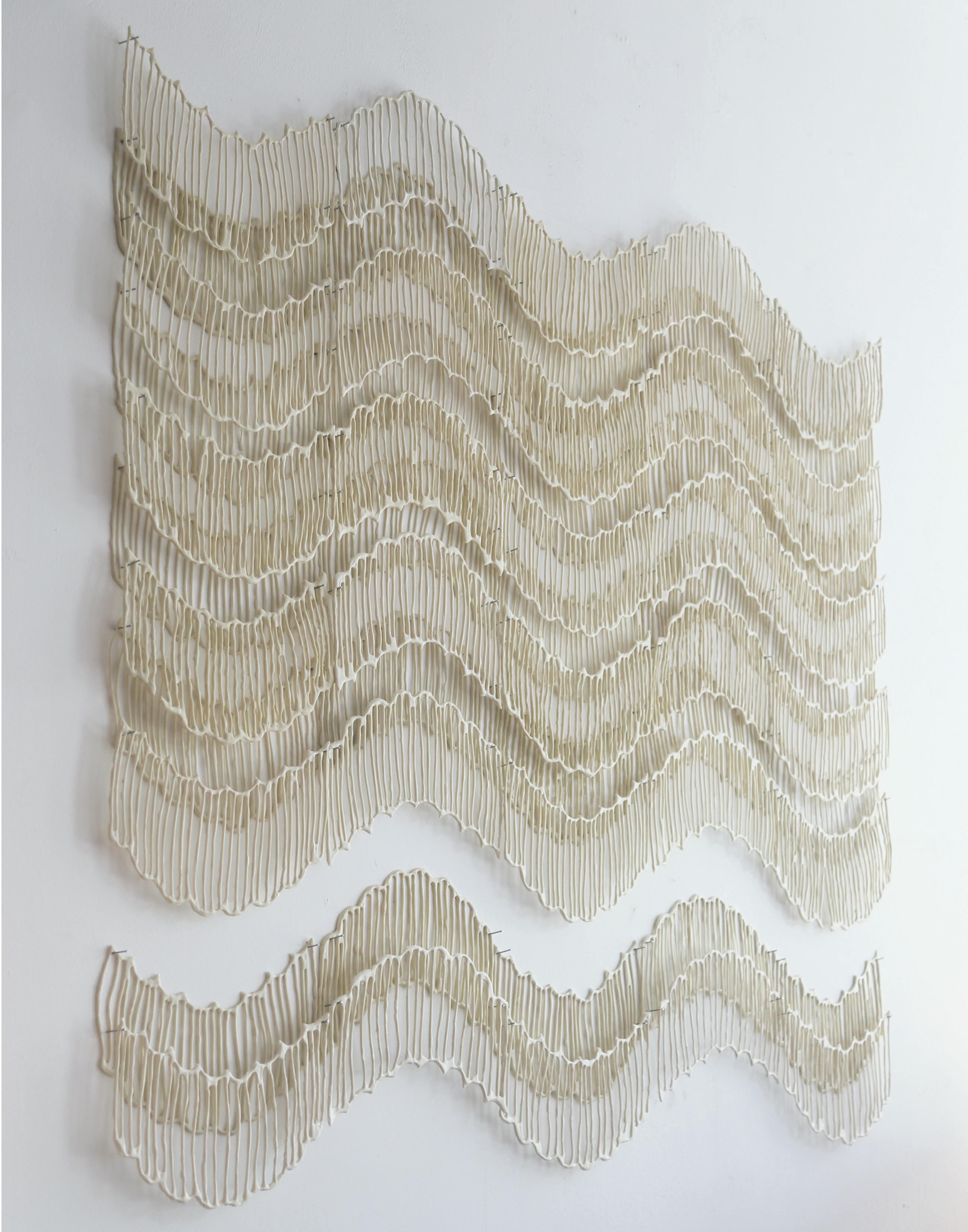 Porcelain Yellow Lace by Lea Nordstrøm For Sale at 1stDibs