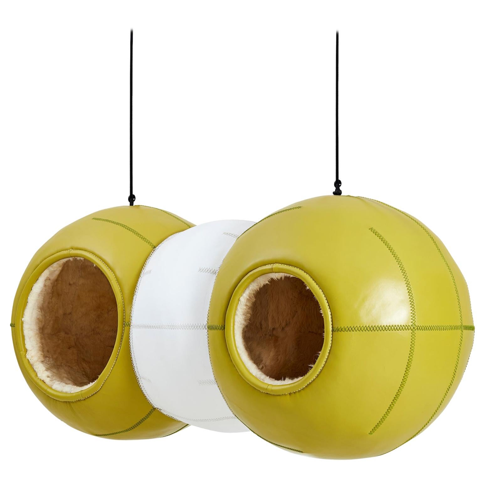 Porky Hefer, "Shell", Leather and Nguni Cowhide Seating Pod at 1stDibs ...