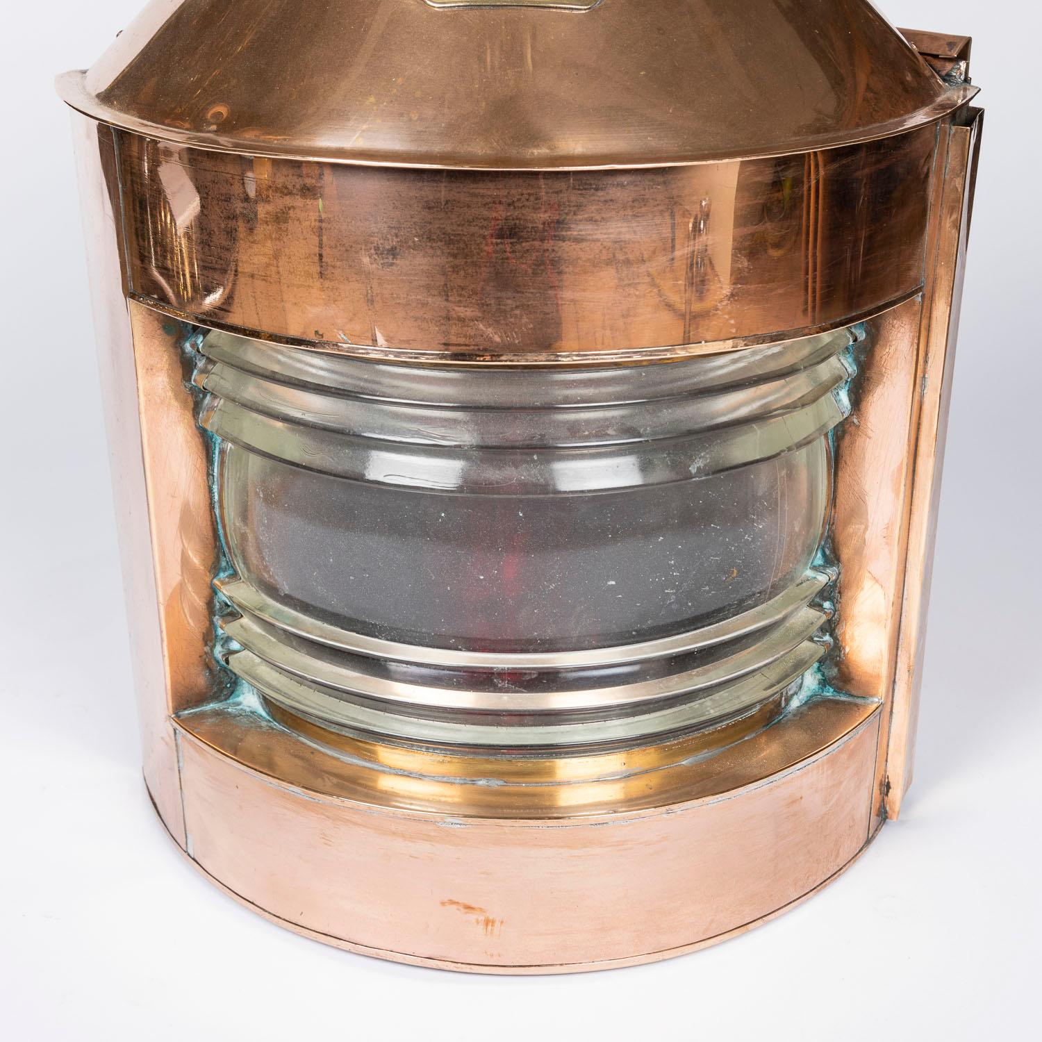 Port and Starboard Copper Ship's Lights For Sale at 1stDibs