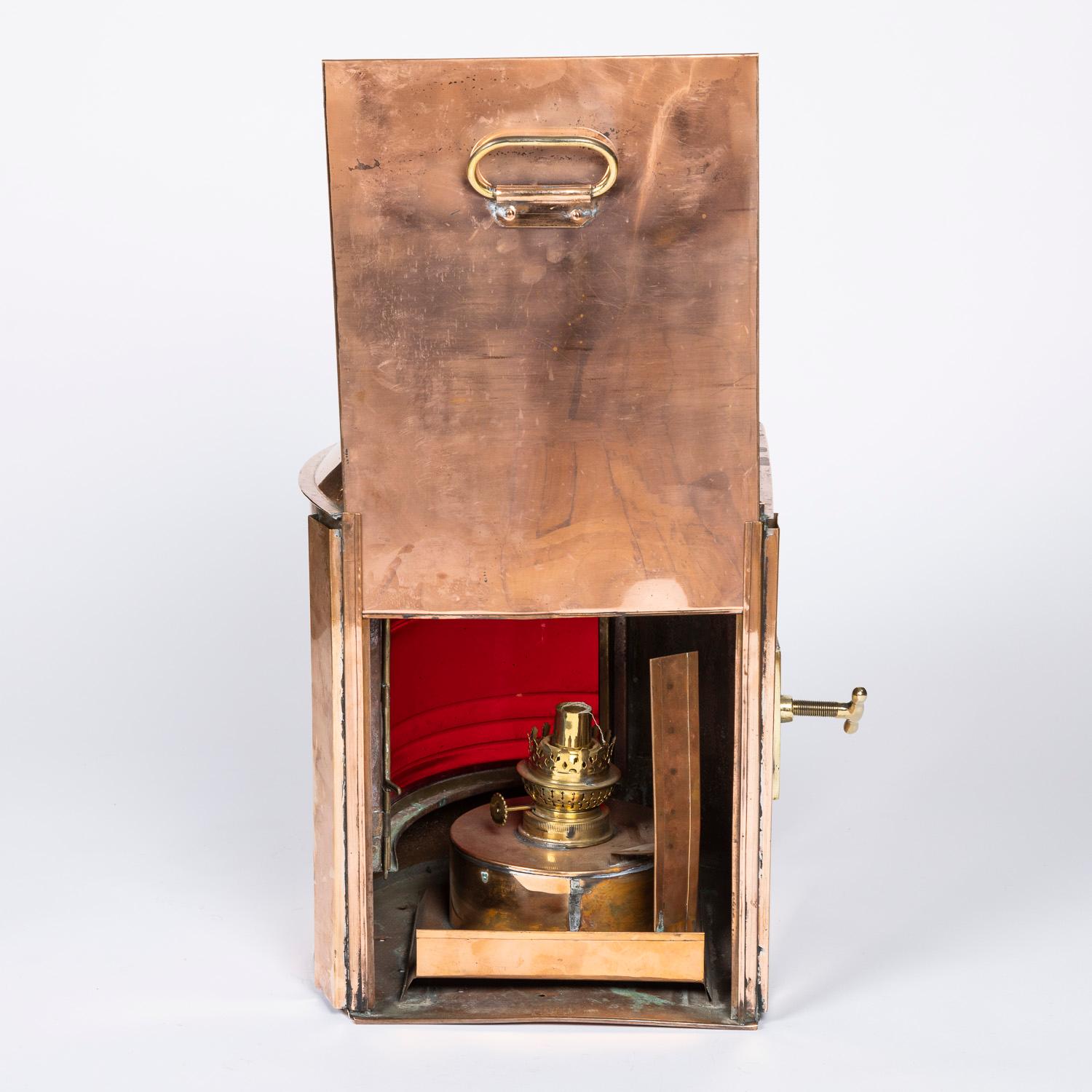 Port and Starboard Copper Ship's Lights For Sale at 1stDibs