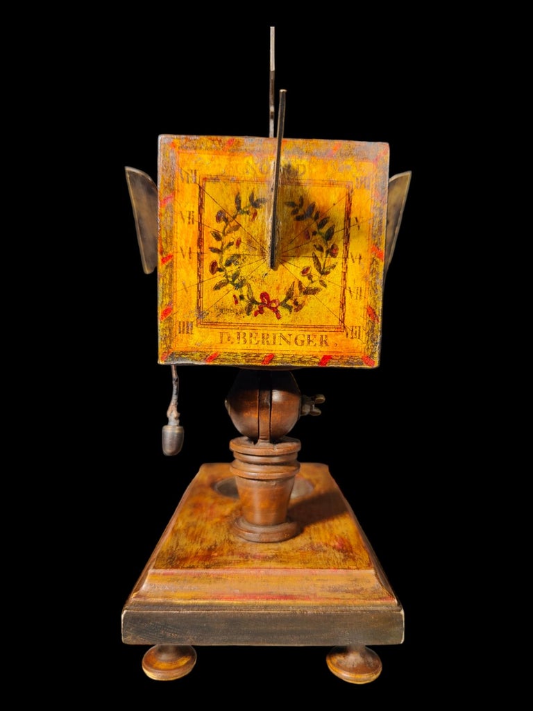 Portable cube sundial David Beringer ca. 1780–1821 Beringer is best ...