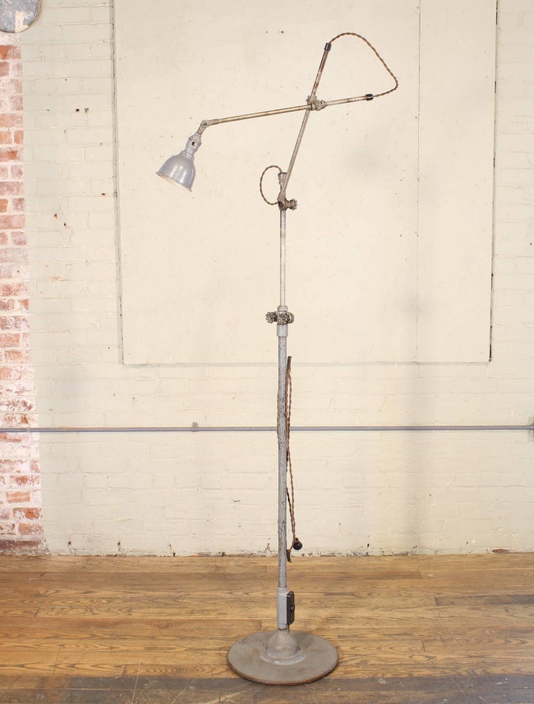 Portable OC White Floor Task Reading Lamp Light with Three GP Base at ...