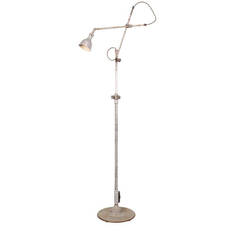 Portable OC White Floor Task Reading Lamp Light with Three GP Base at ...